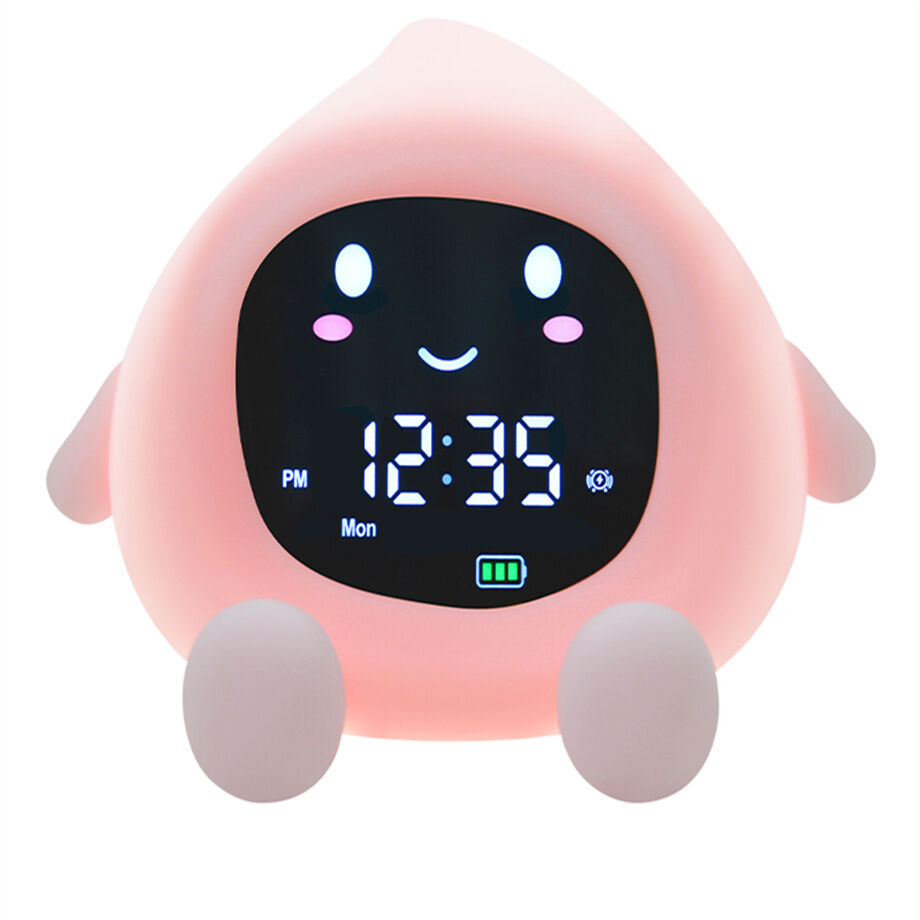 New 2025 Fruity Alarm Clock For Kids Changeable Led Lights Table Night ...