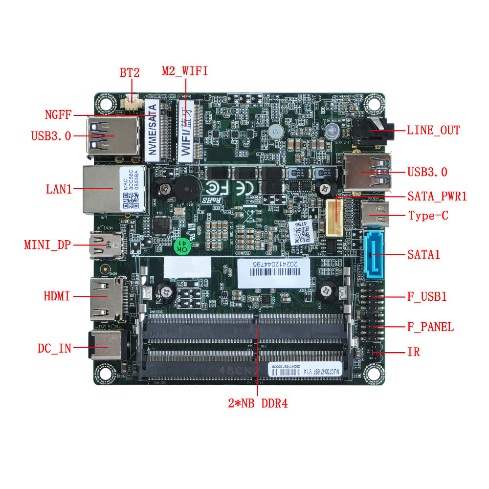 High-performance Core I3 7100u I5 7200u I7 7500u Mini Board Hd Graphics ...