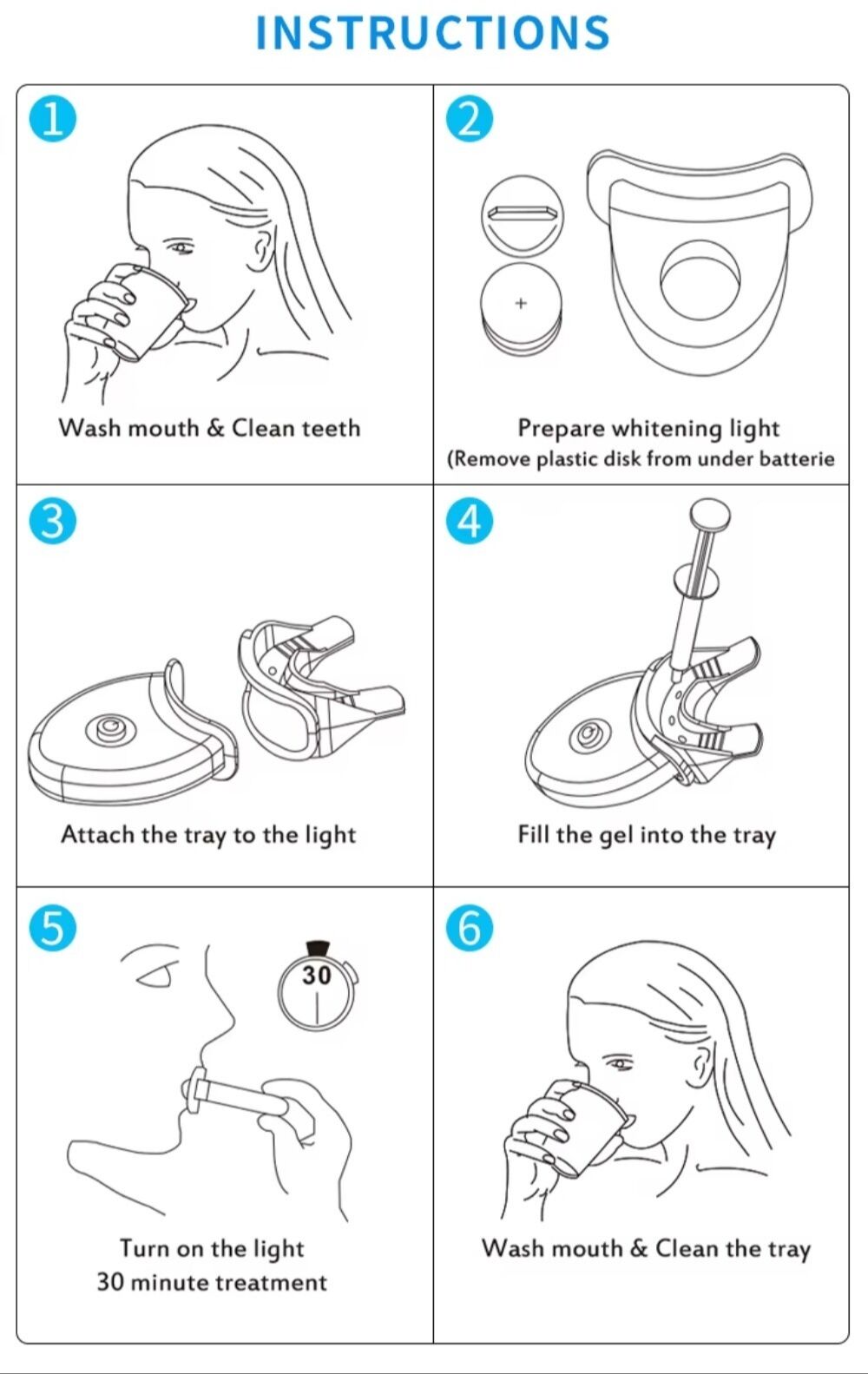 Teeth Whitening Oral Gel Kits 35% Peroxide Bleaching Dental Cleaning ...
