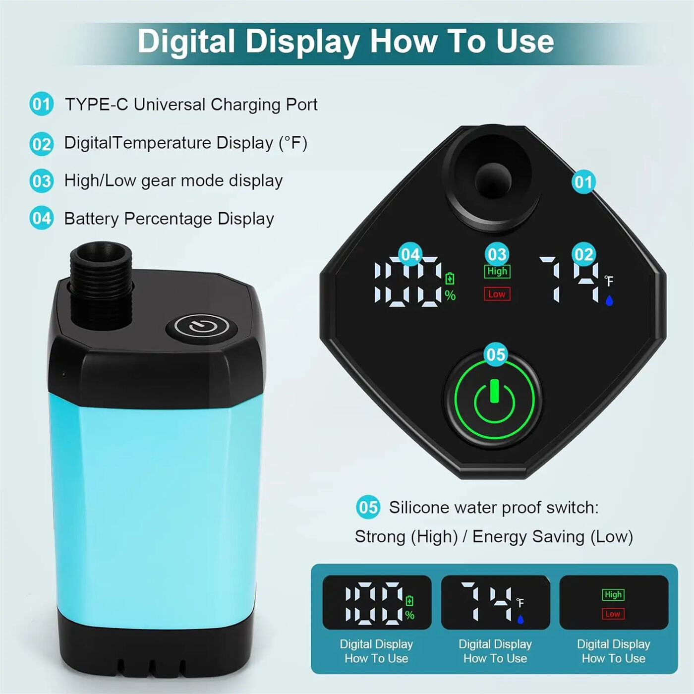 Portable Camping Outdoor Shower Kit With 20l Collapsible Bucket ...