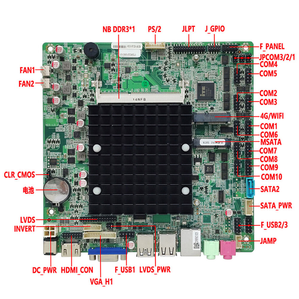 Bulk Buy China Wholesale Elsky Quad Core Motherboard Combo M219f With Cpu Celeron J1900 Hd_mi ...