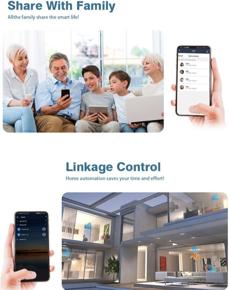 Smart Home Wifi Remote Control Light Switch Electric Roller Shutter ...