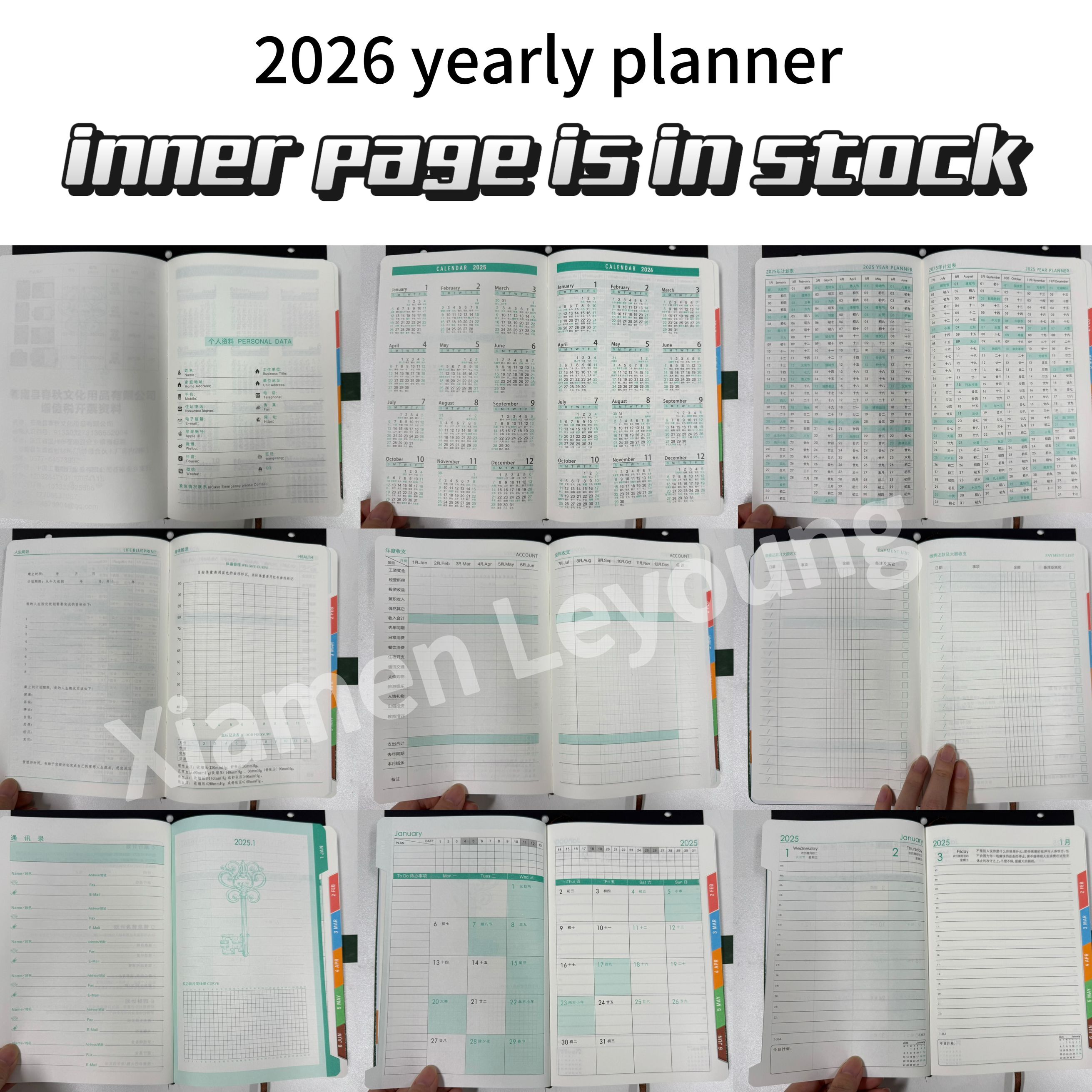 Buy China Wholesale Wholesale Primum 2026 Planner Notebook Custom A5 ...