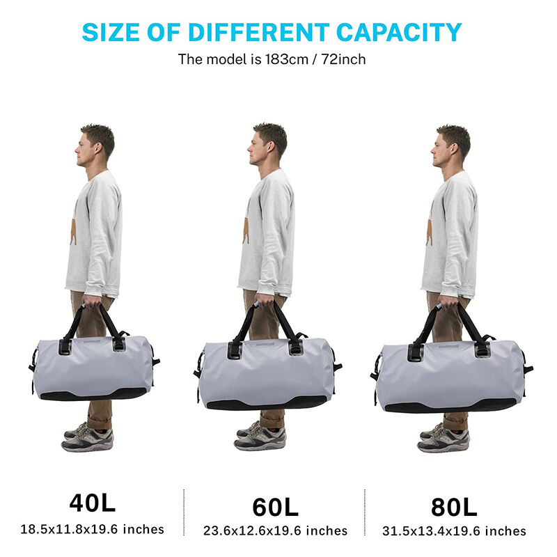 40l 60l 80l Extra Large Waterproof Duffle Travel Dry Duffel Bag Ski ...