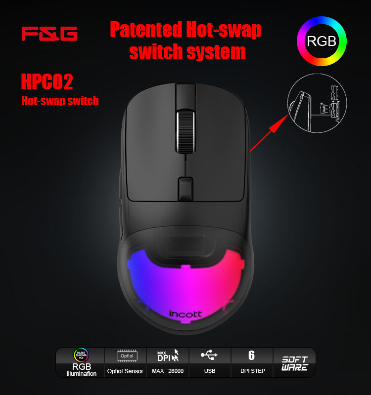 Wholesale Wired And 2.4g Wireless Rgb Gaming Mouse With Detachable Back ...