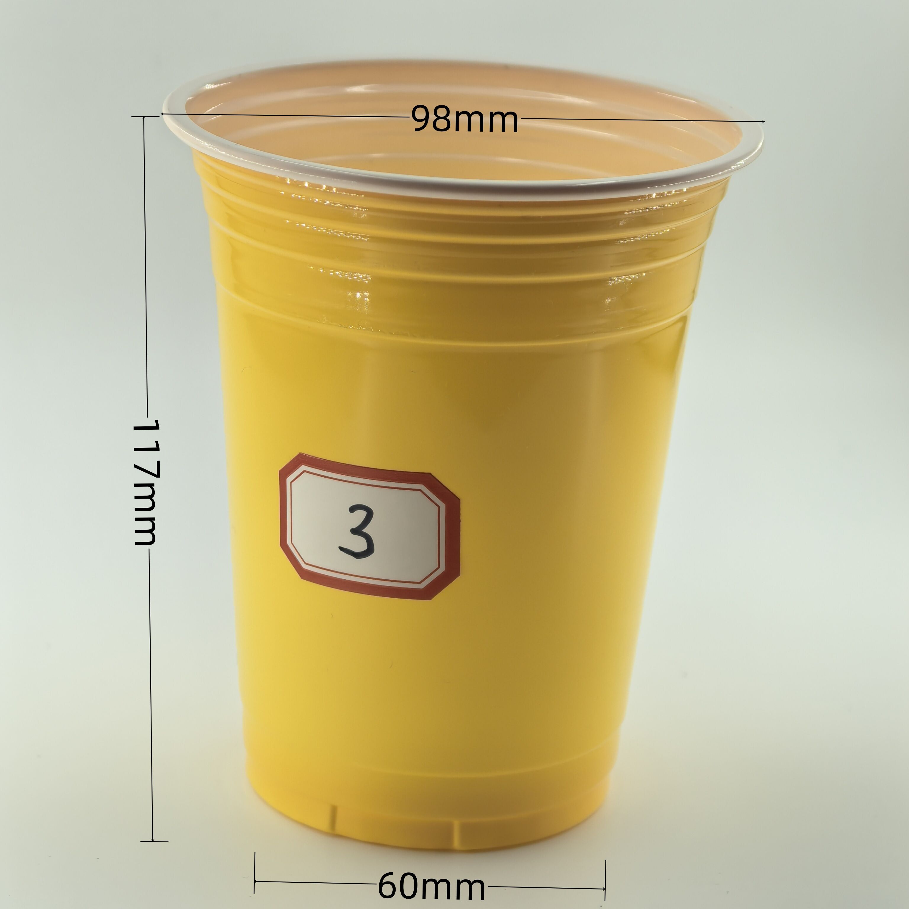 Popular Disaposable Two Color Plastic Cup For Celebration Activities ...