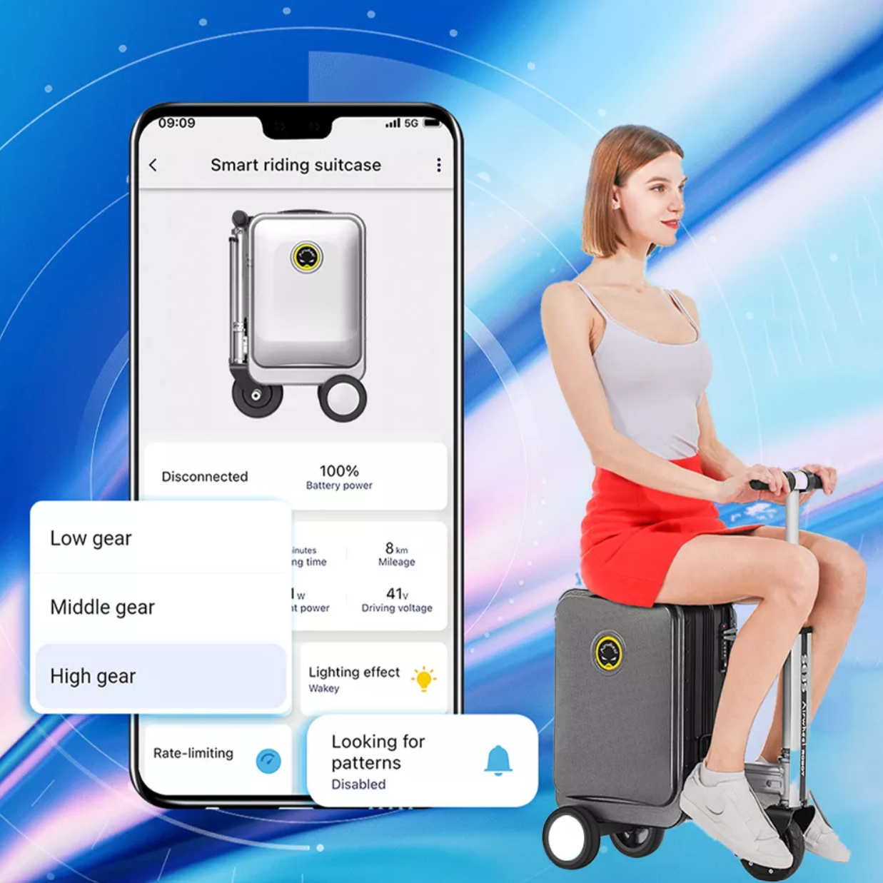 Luxury Airwheel Se3s Boardable Smart Riding Suitcase - Buy Germany ...