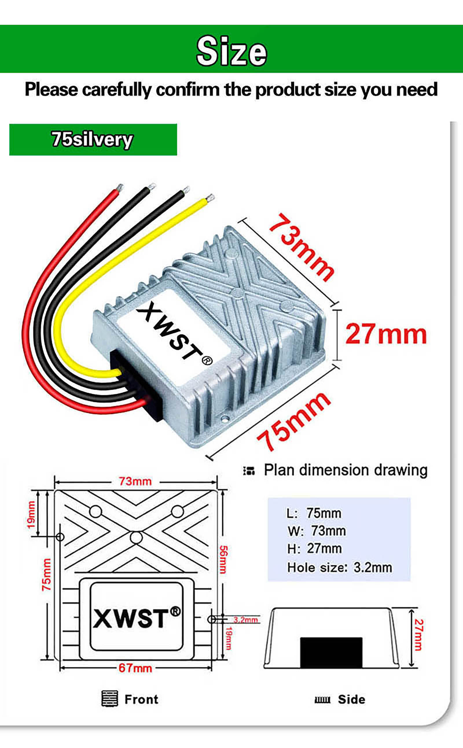 Dc Dc Boost Converter 12v To 48v Power Supply Transformer For Car Solar ...
