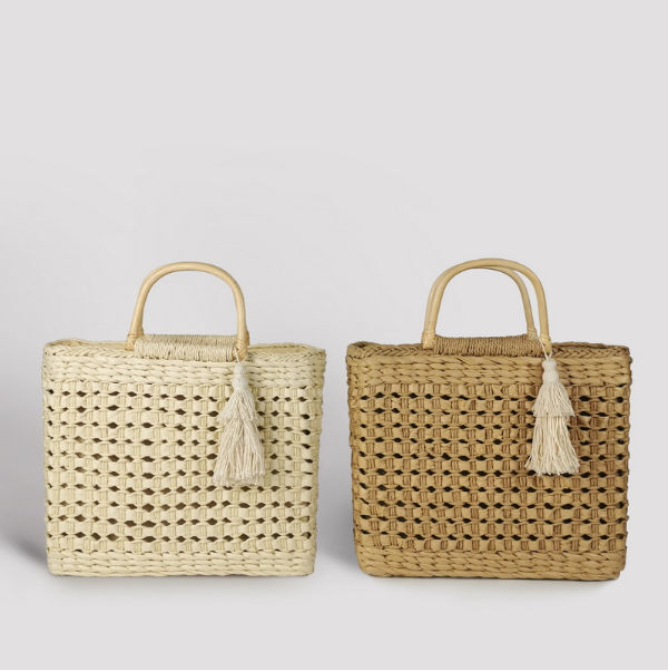 Eco-friendly Paper Straw Wowen Beach Handbags Shopping Handbags - China ...