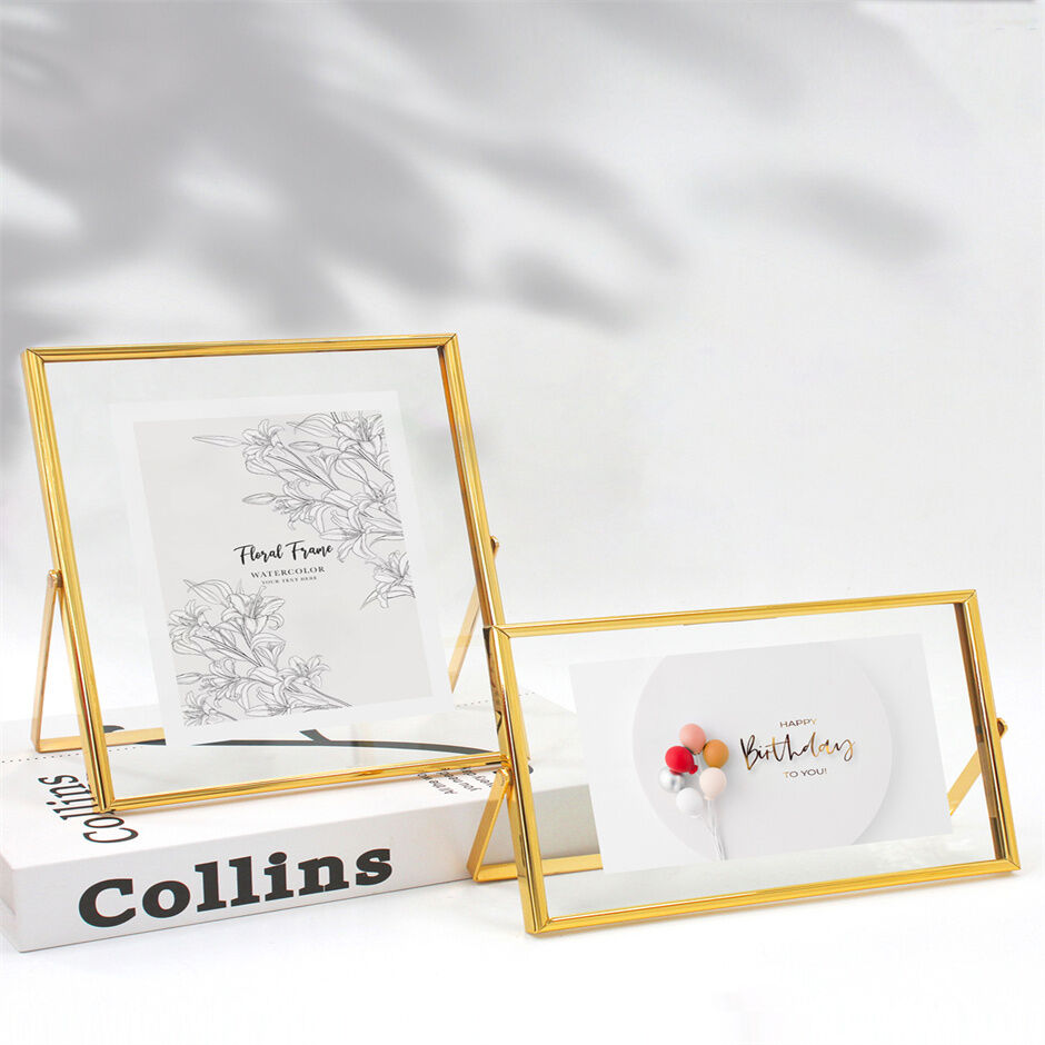 Simple Ins Transparent U-shaped Metal Electroplating Photo Frame 6-inch ...