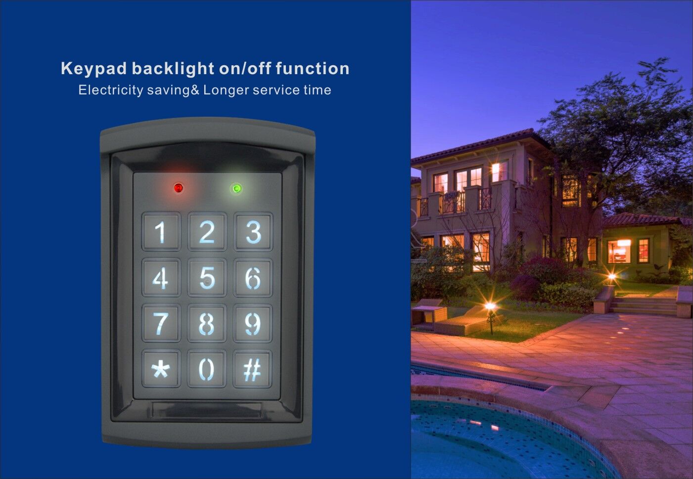 Nfc Rfid Access Control Keypad Ip68 Waterproof Frequency 125khz / 13 ...