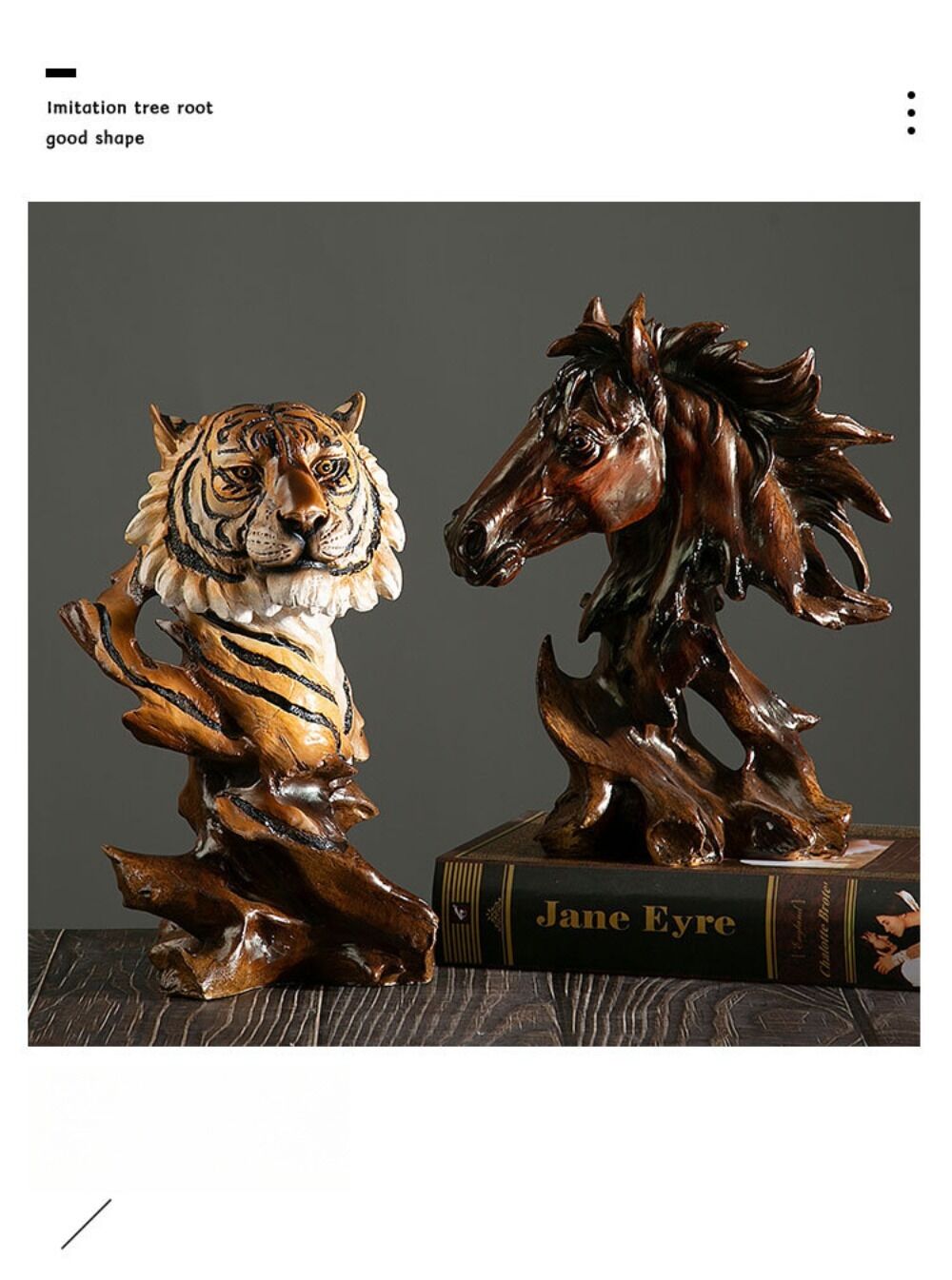 10.8 Inch Resin Tiger Statue Sculpture Animal Collectible Figurine Gift ...