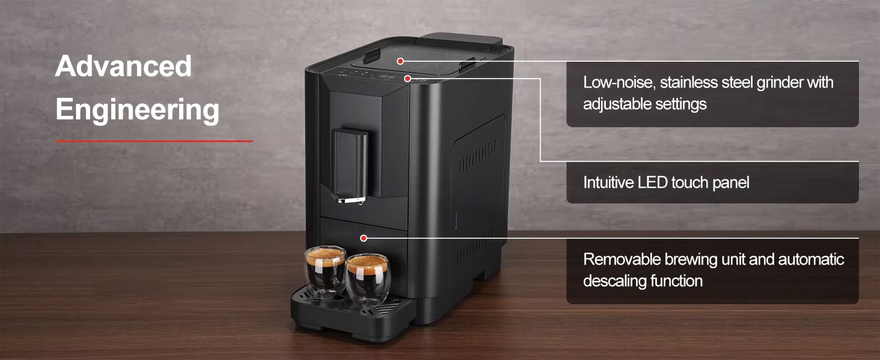 Suplier 19bar 1.8l Hosehold Commercial Appliance Dripper Single Full ...