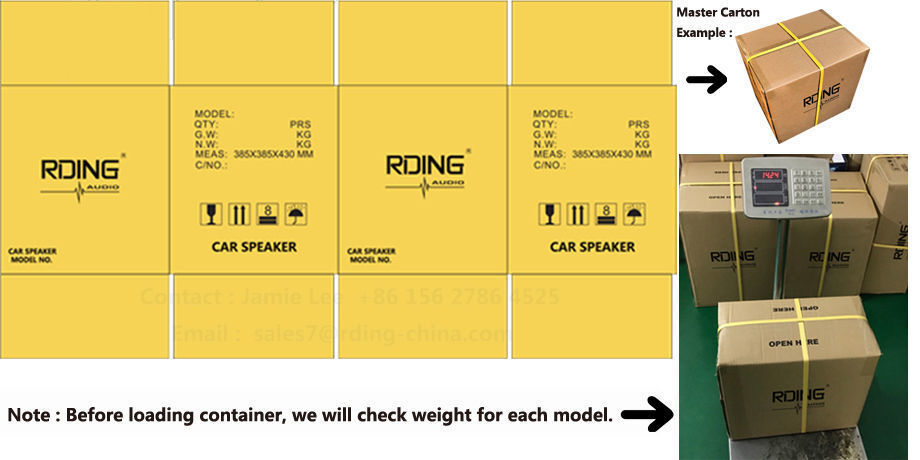 2 Way Custom Component Speaker System 6.5" 240w With Electroplated Plastic Basket Car Audio ...