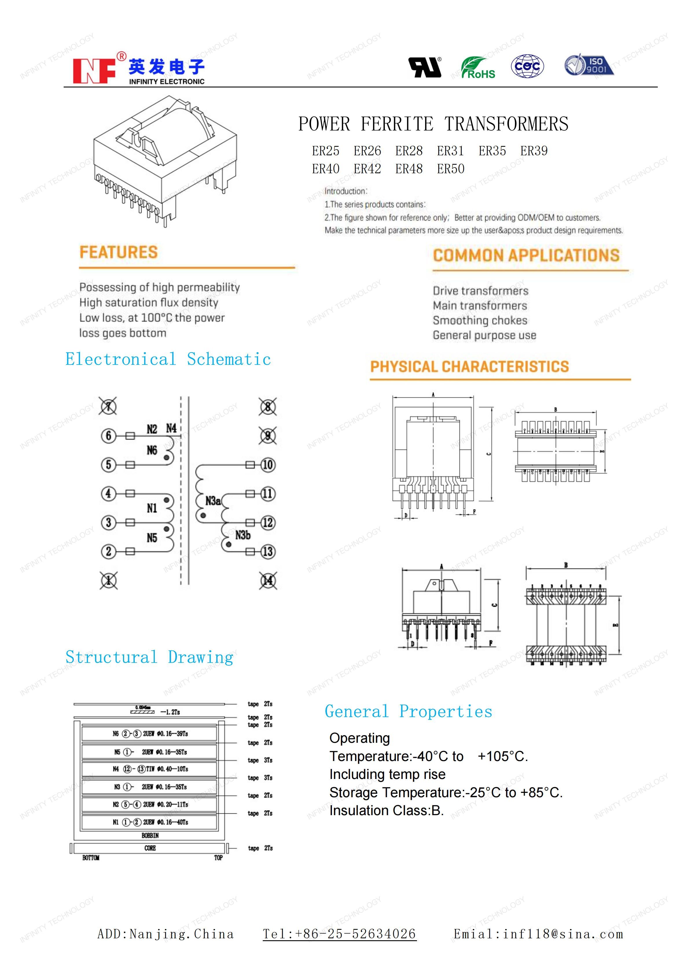 Er28 Single /double Bow,high Frequency Small Electrical Transformer ...