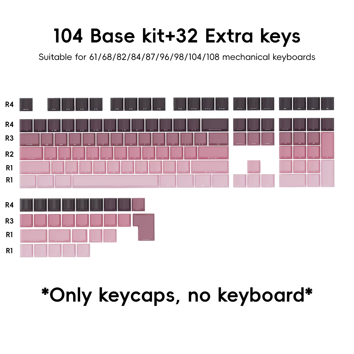 Bulk Buy China Wholesale Custom Oem Gradient Mechanical Keyboard 136 ...