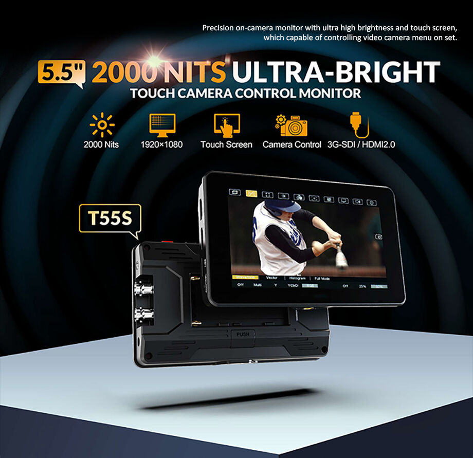 Brightest On-camera Field Monitor 2000nit For Direct Sunlight Clarity ...