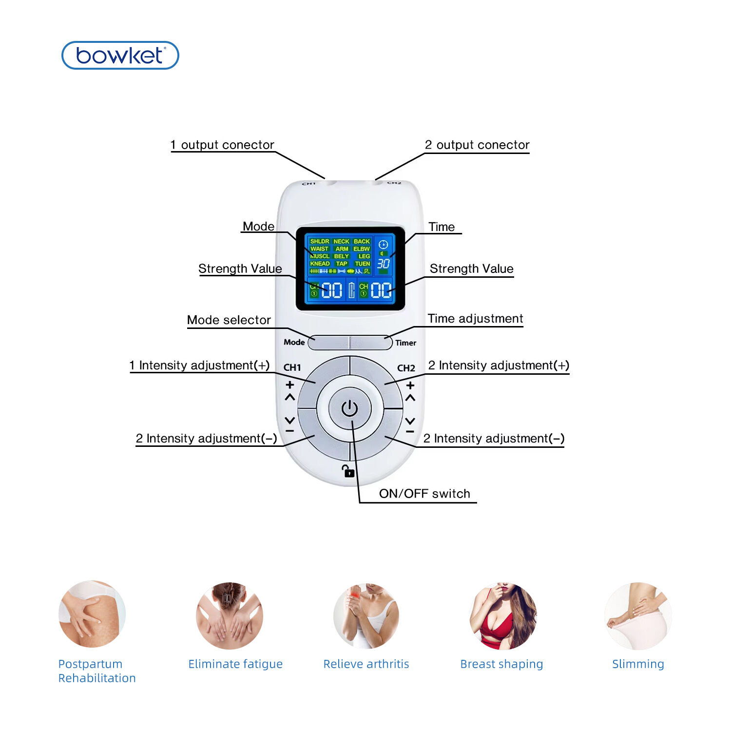 Bulk Buy China Wholesale Bowket Digital Therapy Massage Machine Muscle ...