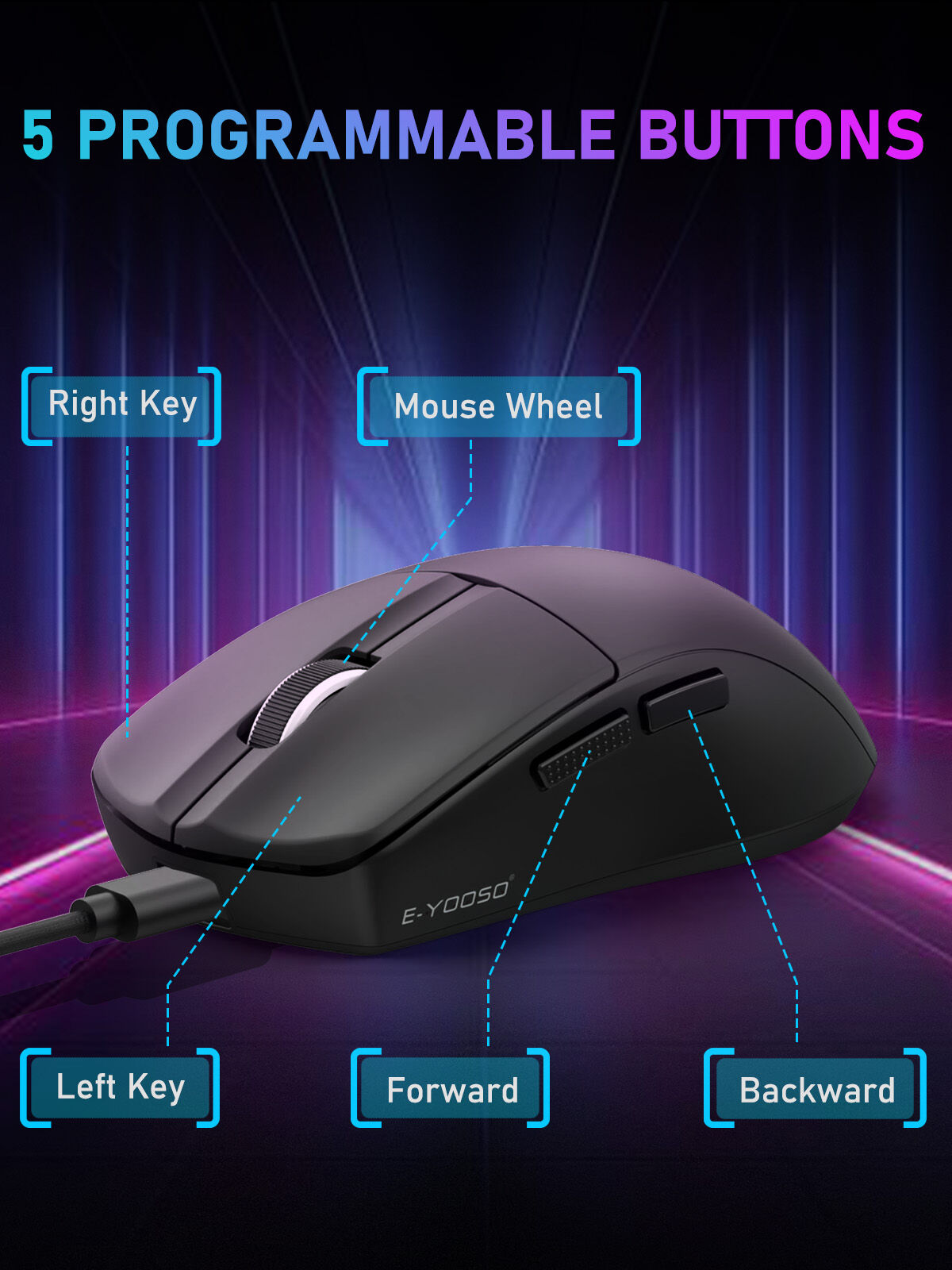Dpi 26000 Ultra-lightweight Wireless Gaming Mouse With 5 Programmable ...