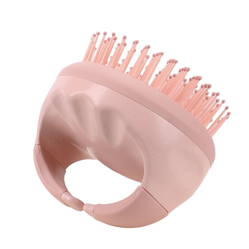 Salon-quality Silicone Wheat Straw Scalp Massage Shampoo Brush For Deep ...