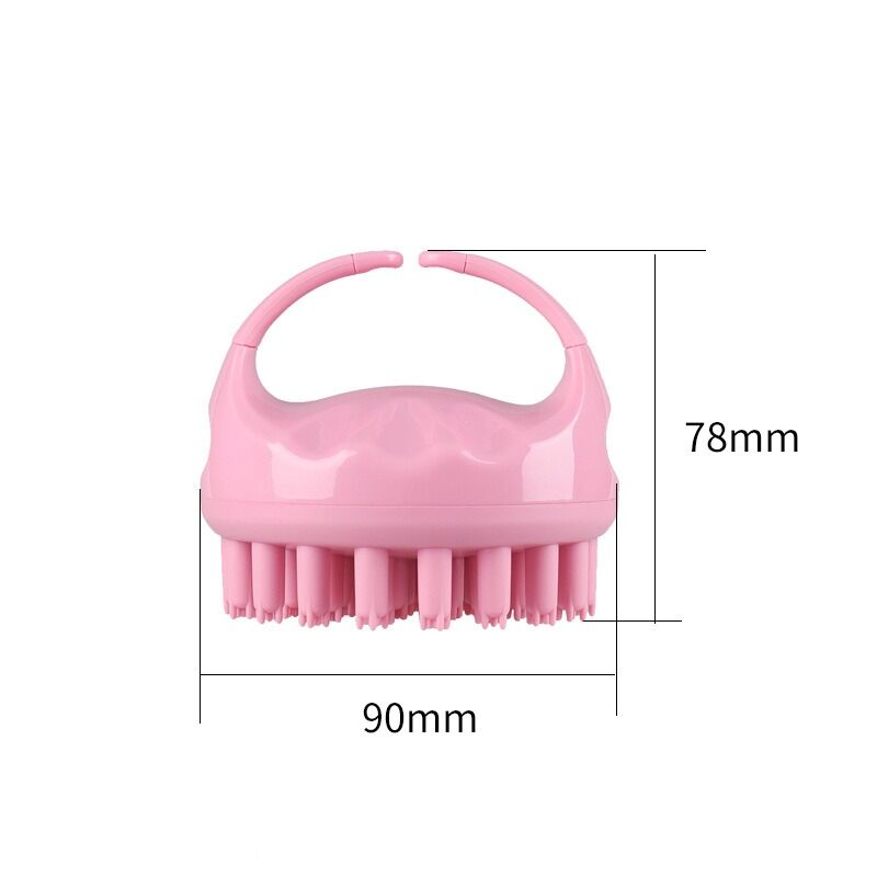 Oem Tangle-free Soft Long Spike Silicone Shampoo Scalp Brush For Curly ...