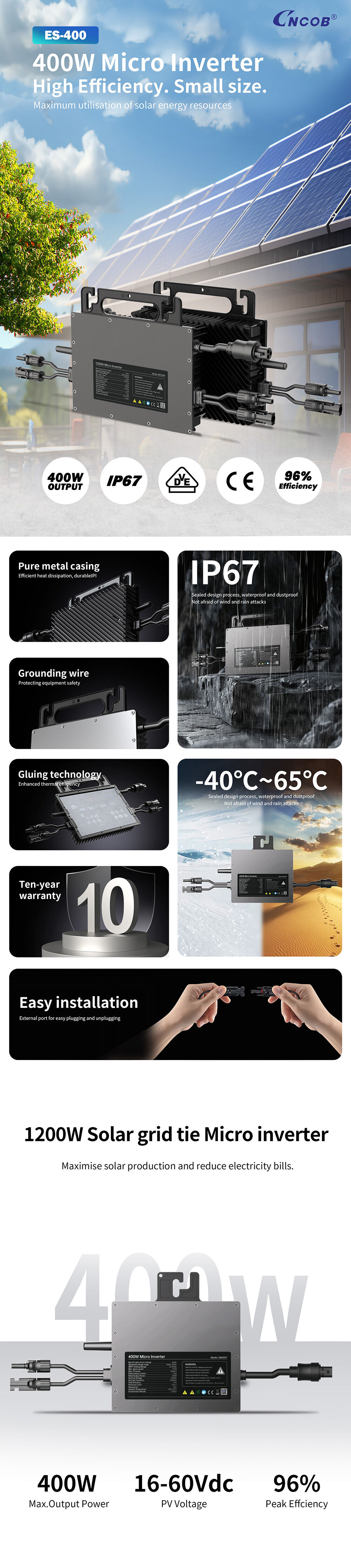 800w1000w2000w3000w Phatovolaic Hybrid Solar Inverter Micro Inverter ...