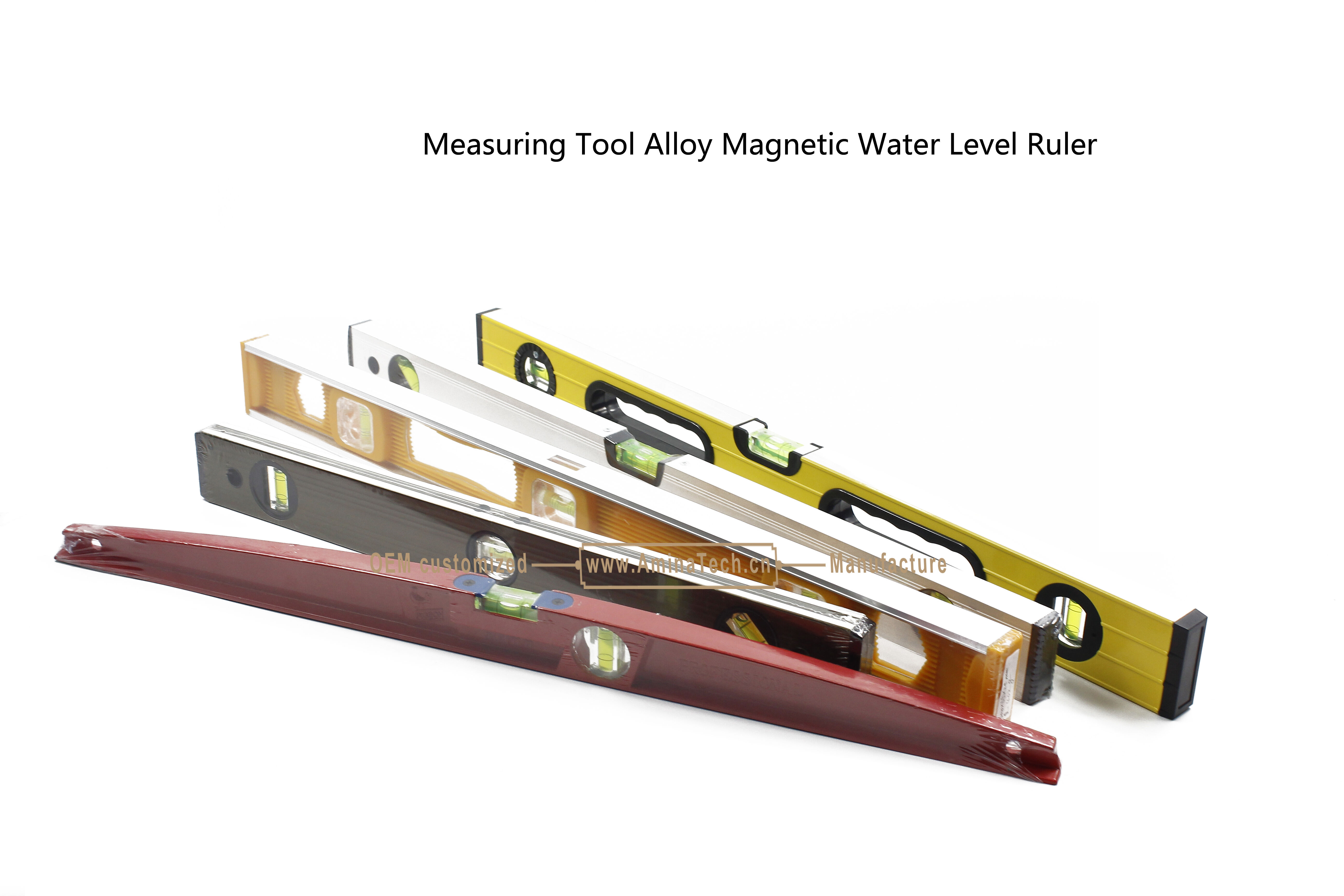 Measuring Tool Alloy Magnetic Water Level Ruler, Spirit Level Ruler ...