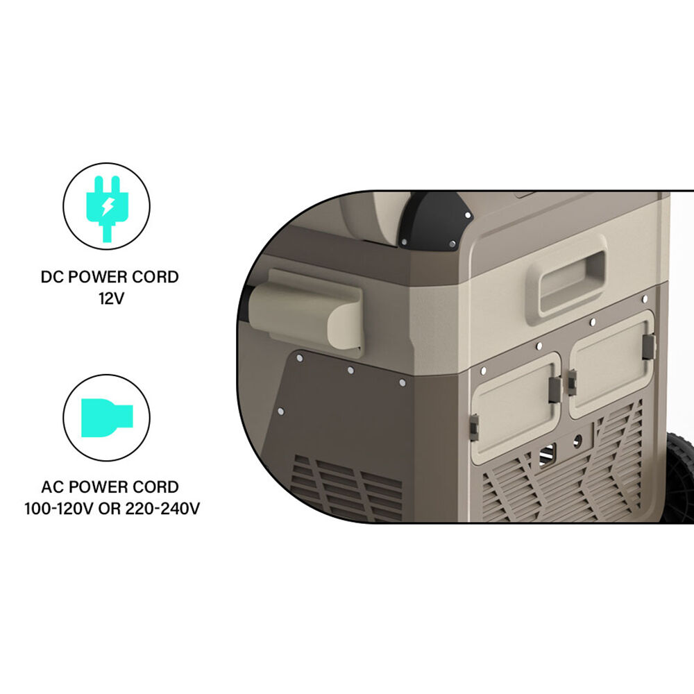 Ac Dc Dual Use Portable Solar Power Car Fridges Cooler Compact Freezer ...
