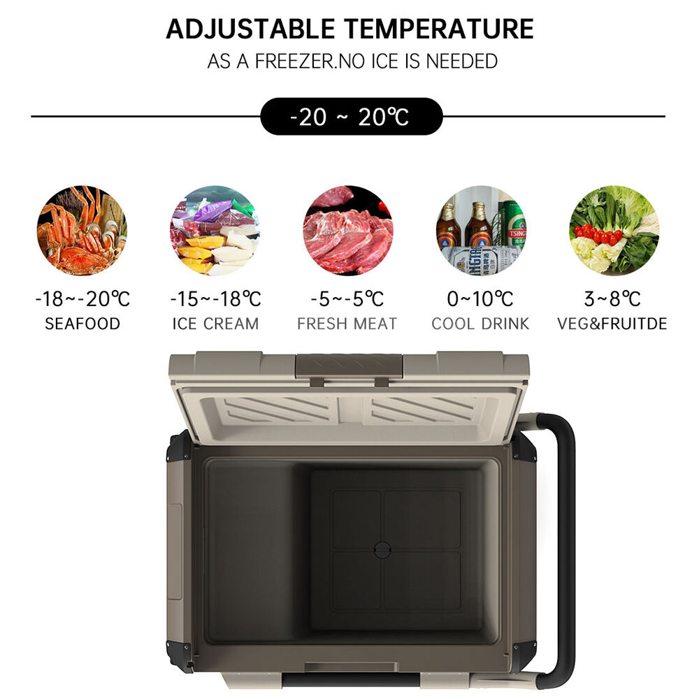 Ac Dc Dual Use Portable Solar Power Car Fridges Cooler Compact Freezer ...