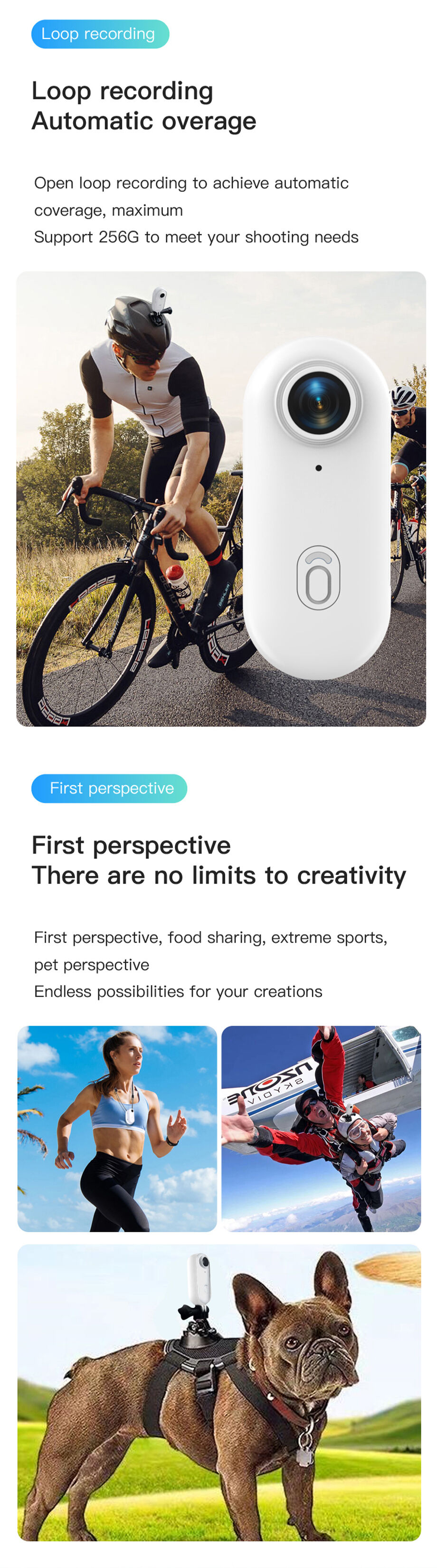 Mini 4k Wifi Thumb Camera Pet Video Recorder 30m Waterproof Sport ...