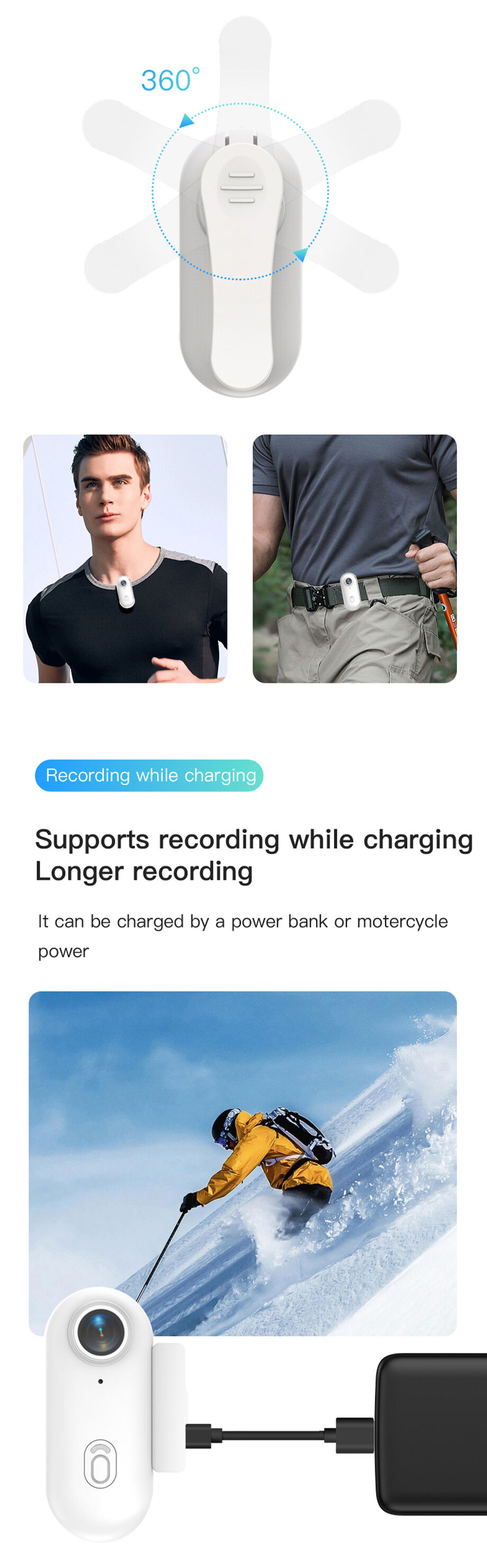 Mini 4k Wifi Thumb Camera Pet Video Recorder 30m Waterproof Sport ...