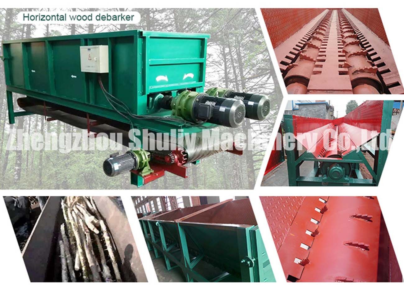 High Efficiency Vertical Log Peeler Tree Barking Machine Wood Log ...