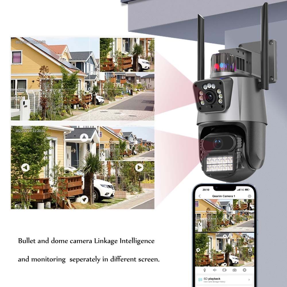 Original V380 9mp Outdoor Waterproof Camera Full Color Night Version ...