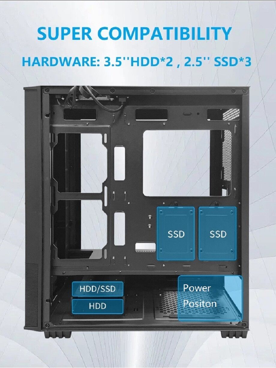 Wholesales Custom Computer Case & Tower Desktop Gamer Big Pc Case ...