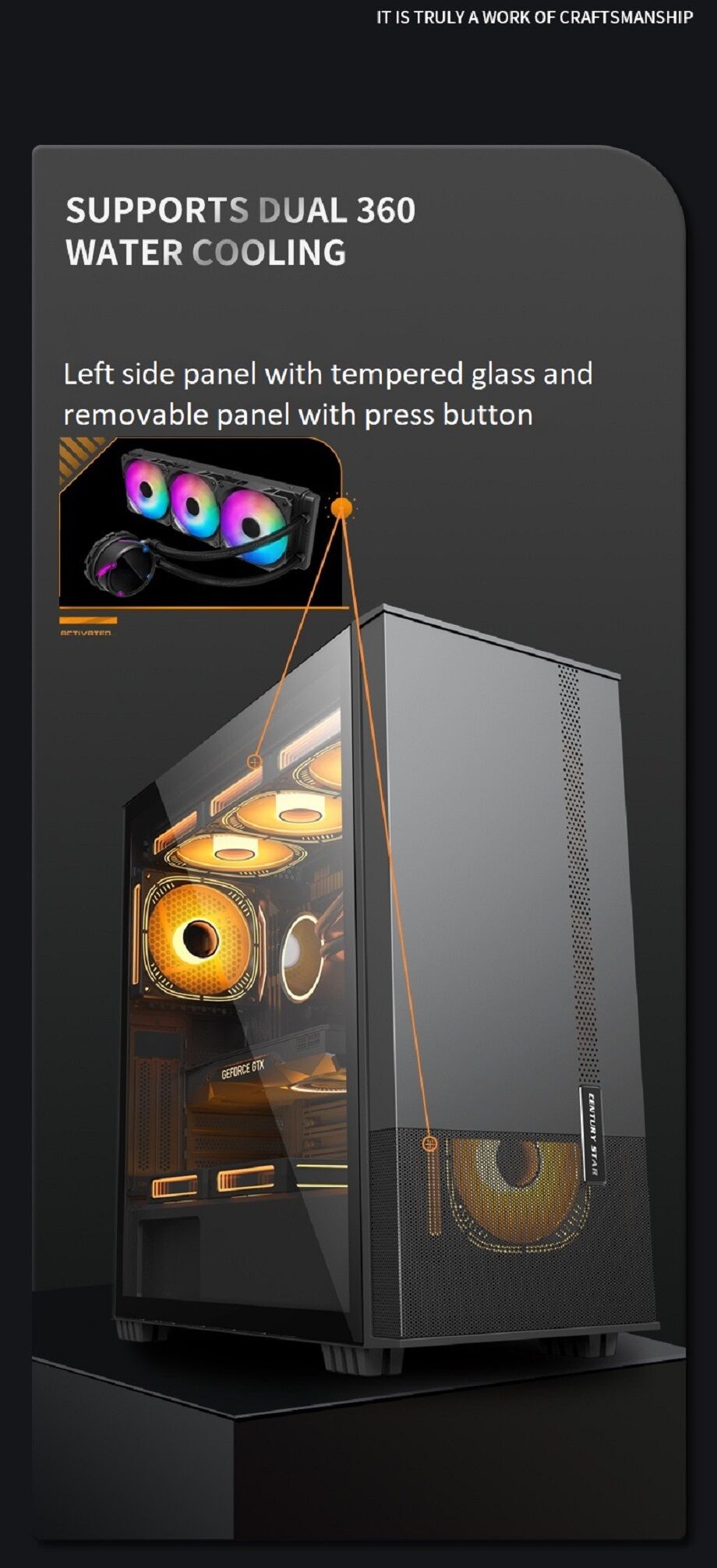 Wholesales Custom Computer Case & Tower Desktop Gamer Big Pc Case ...