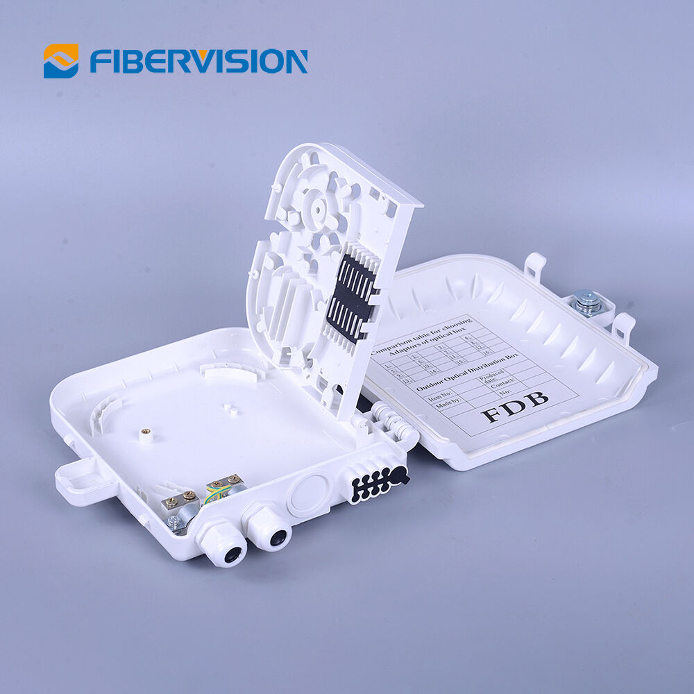 Fibervision Ftth Distribution Box 2x8 Ports With Sc Adapters & Key-lock ...