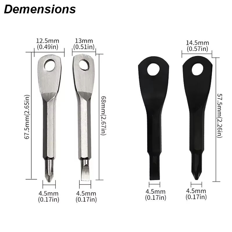 Screwdriver Keychain Portable Multifunction Key Chain Screwdriver Mini ...