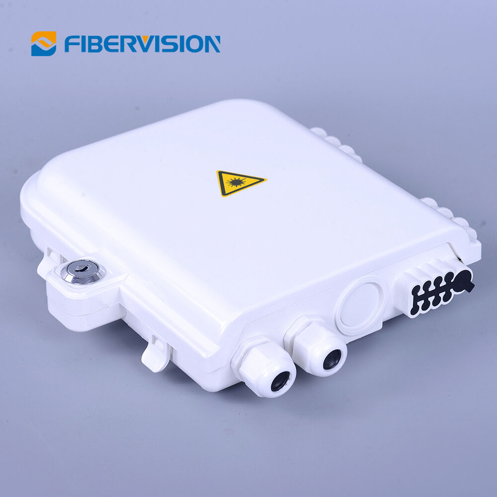 Fibervision Ftth Distribution Box 2x8 Ports With Sc Adapters & Key-lock ...