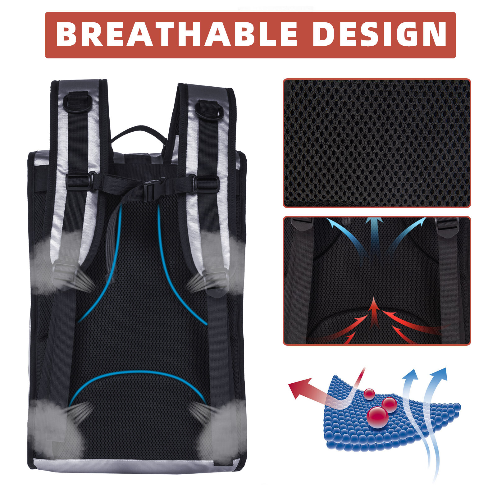 Kingslong Quick Delivery Custom Travel Modern Backpack Silver Gray ...