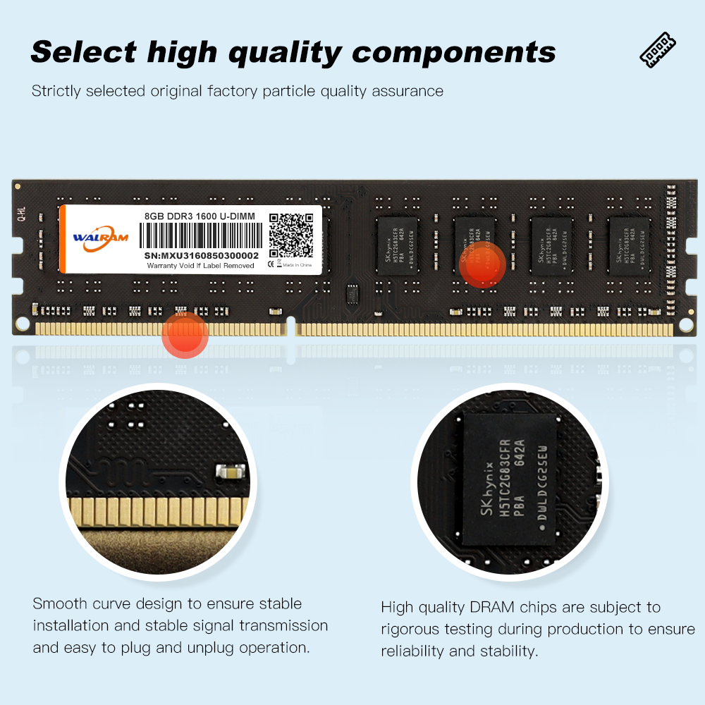 Ddr3l 8gb 4gb 1600mhz Udimm 1.35v Desktop Ram 204pin Laptop Ddr4 Ddr5 Memory - Expore China ...