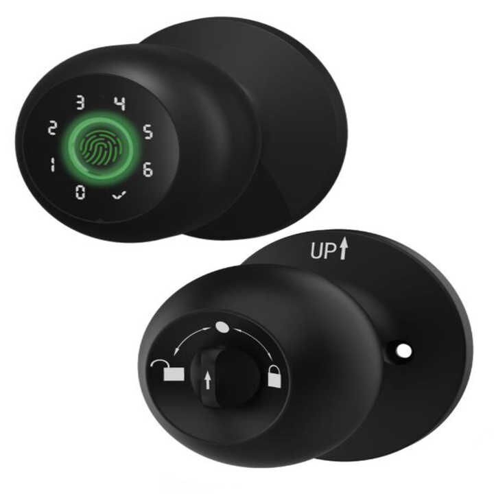 Knob Lock Biometric Fingerprint Keyless Entry Tuya Smart Knob Door Lock ...