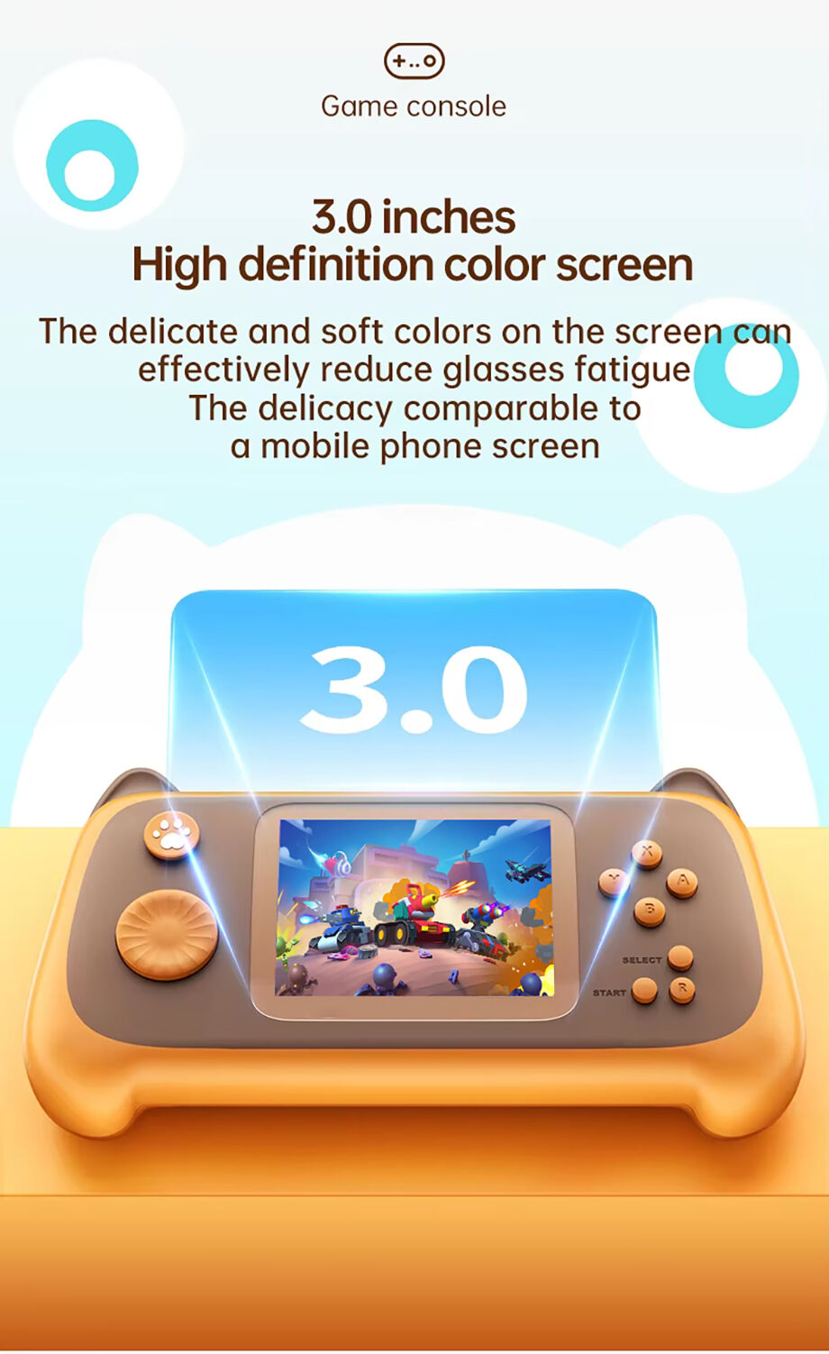 New S3 Handheld Game Console 3.0 Inch Screen Joystick Mini Video Game ...
