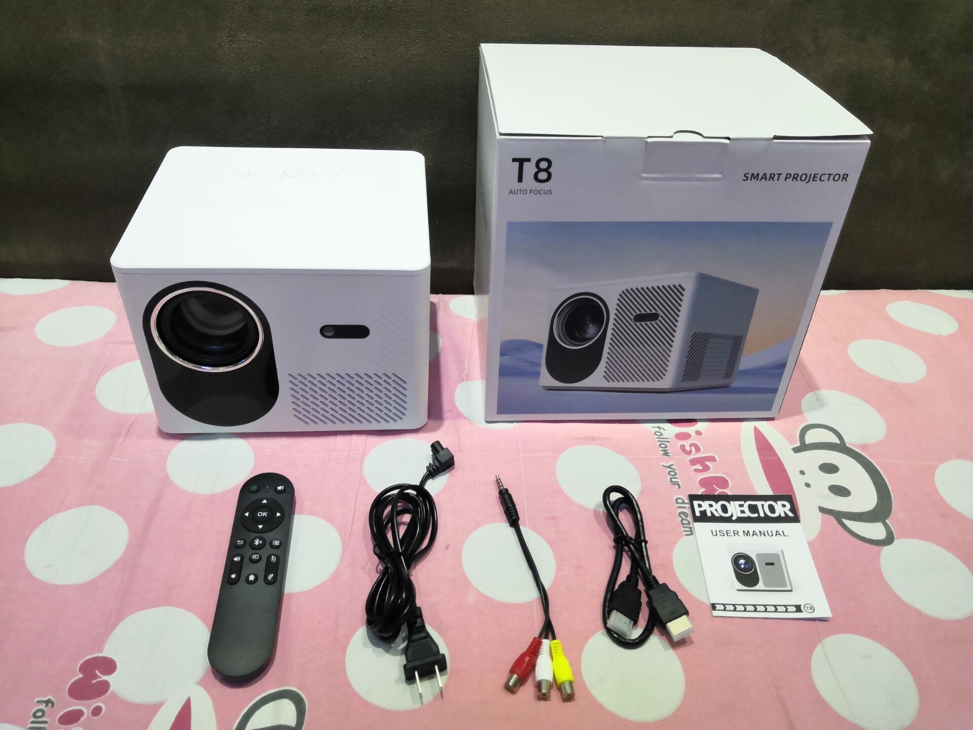 500 Ansi Lumen Mini Projector Outdoor Movie Projector, Led Portable ...