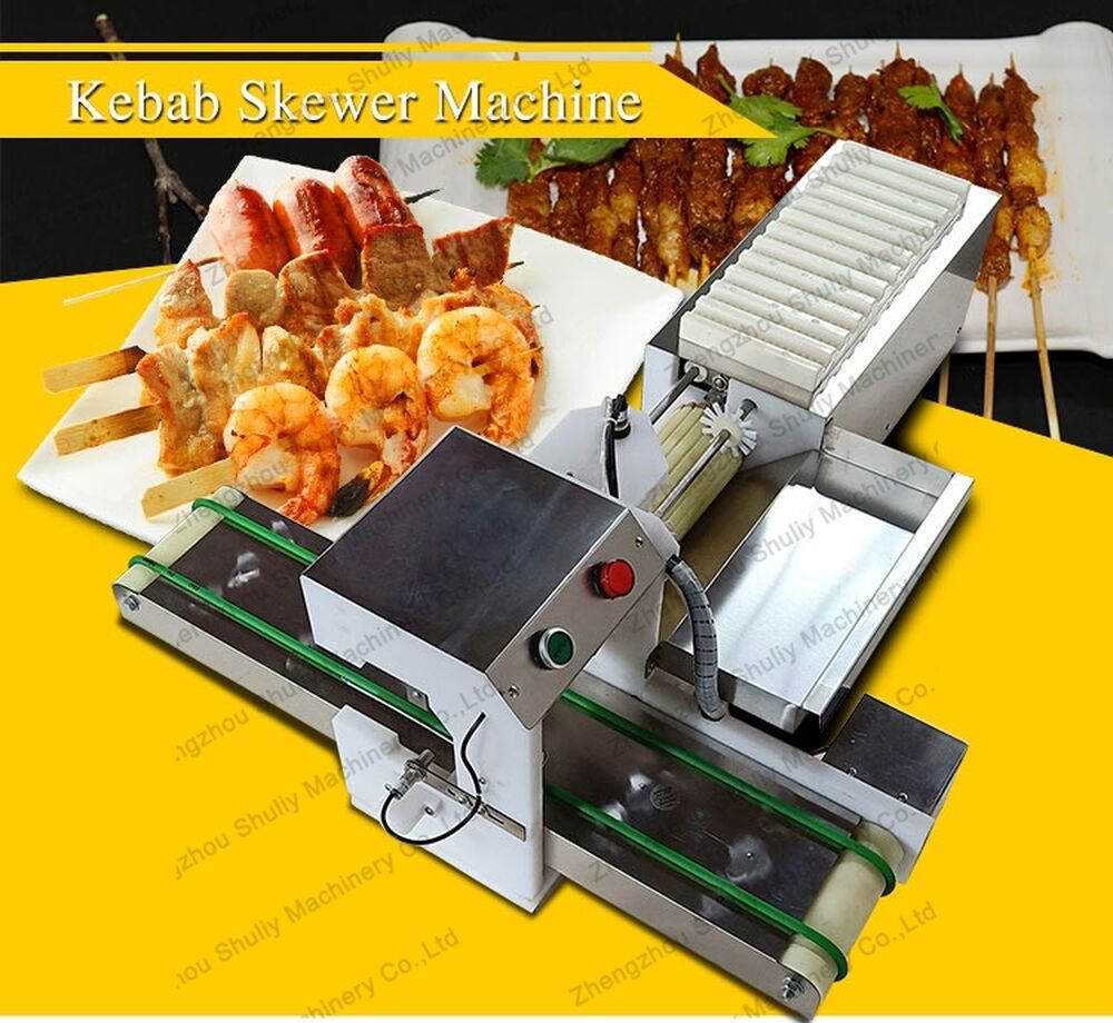 Meat Chicken Pork Cheese Meatballs Skewer Kebab Making Machine - Buy ...