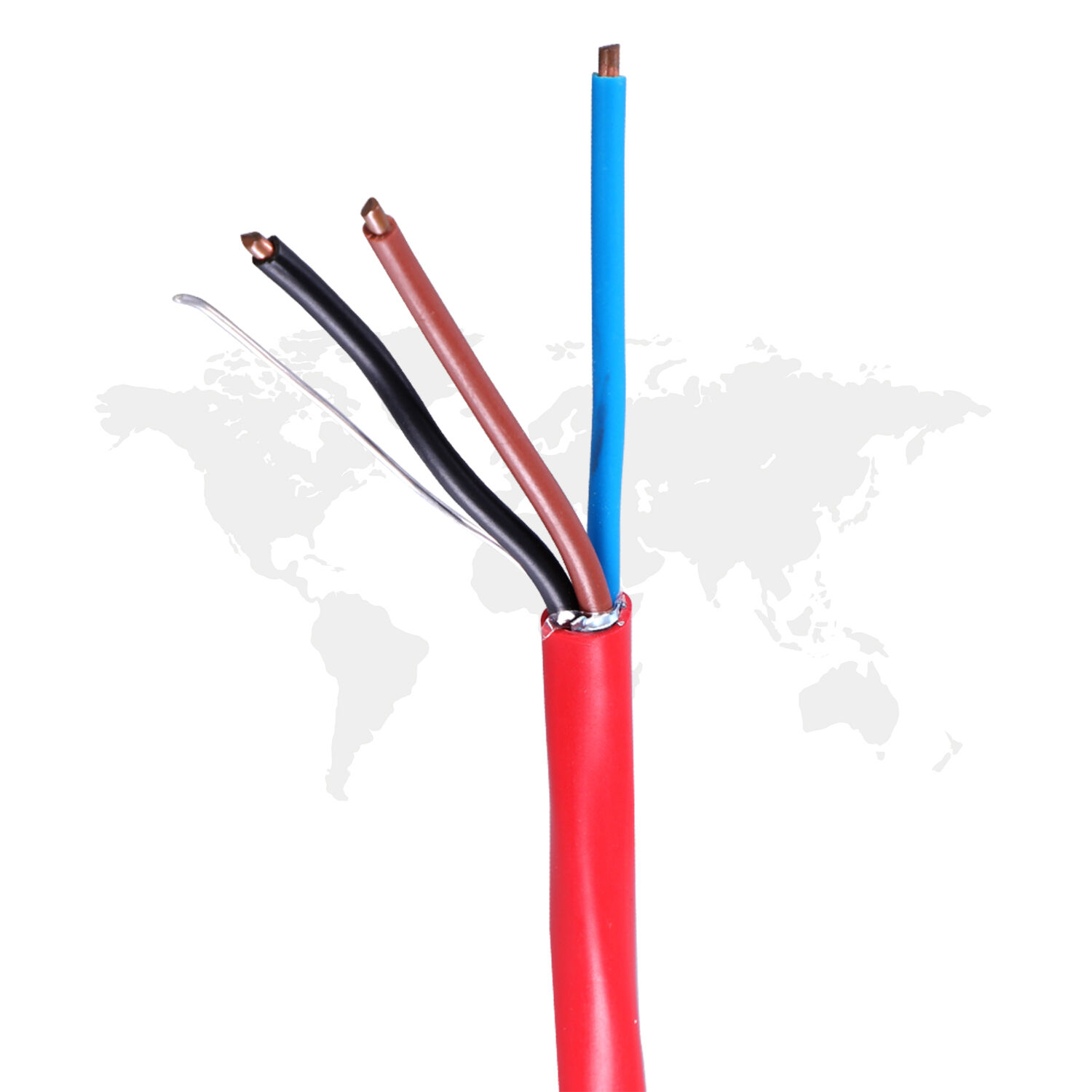 High-preuim 4c Unshielded Fire Alarm Cable (rohs/ce) 4-core, Unshielded ...