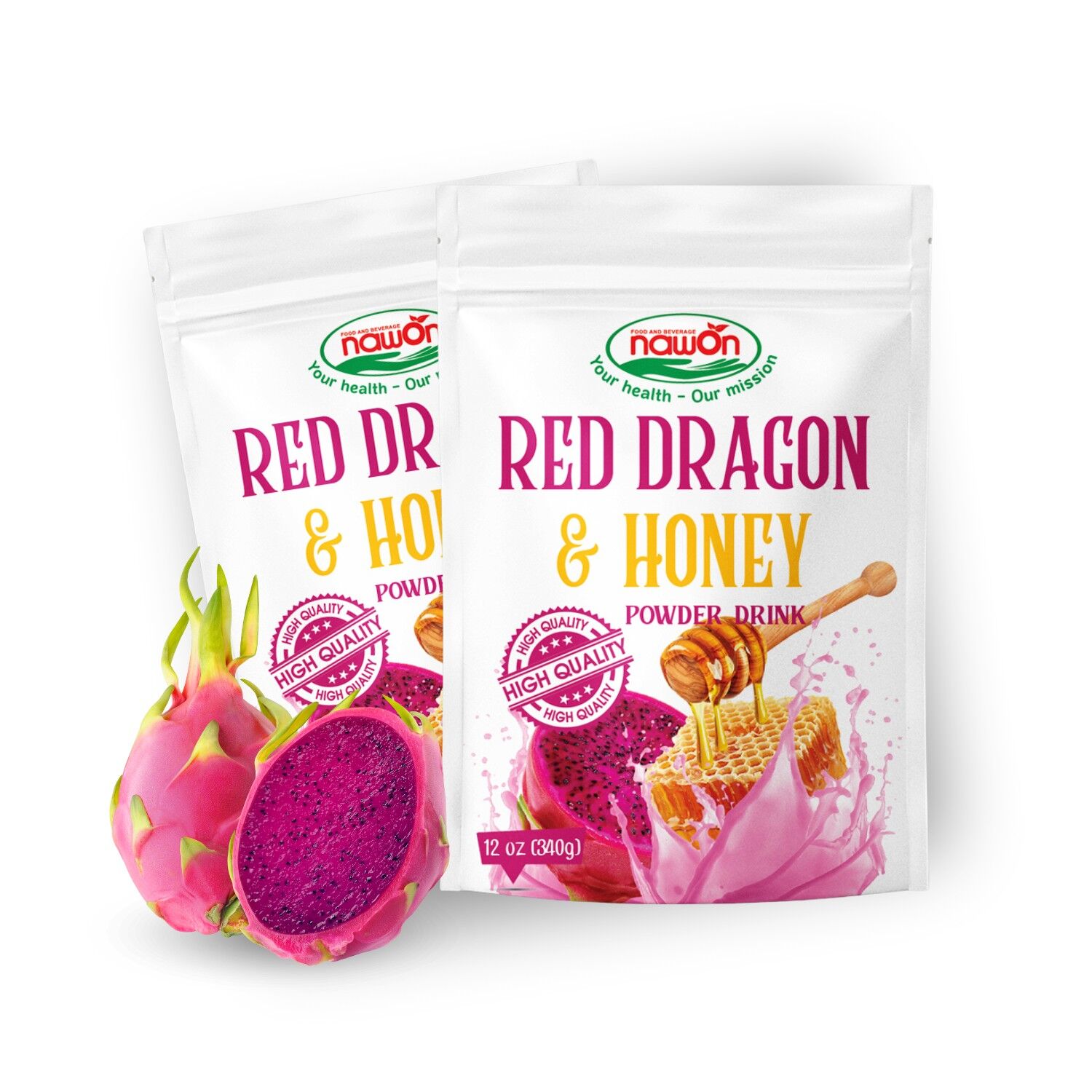 Vietnam Manufacturer Instant White Dragon Flavor Powder Box 340g ...