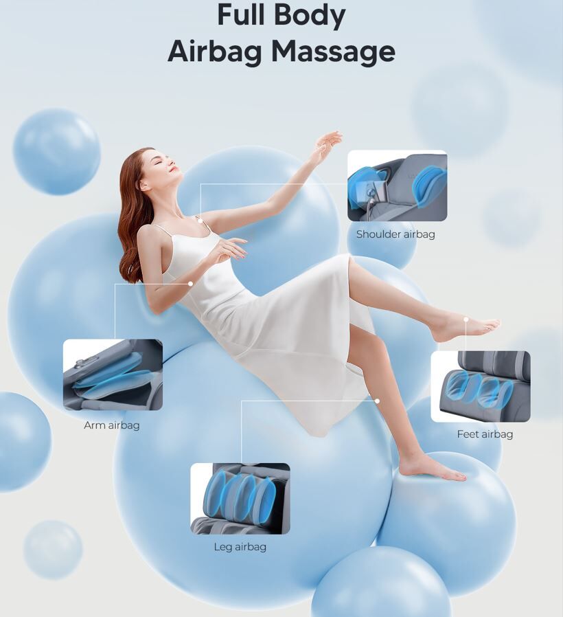 Very Cheap Price 14 Massage Rollers 3-level Zero Gravity Full Body ...