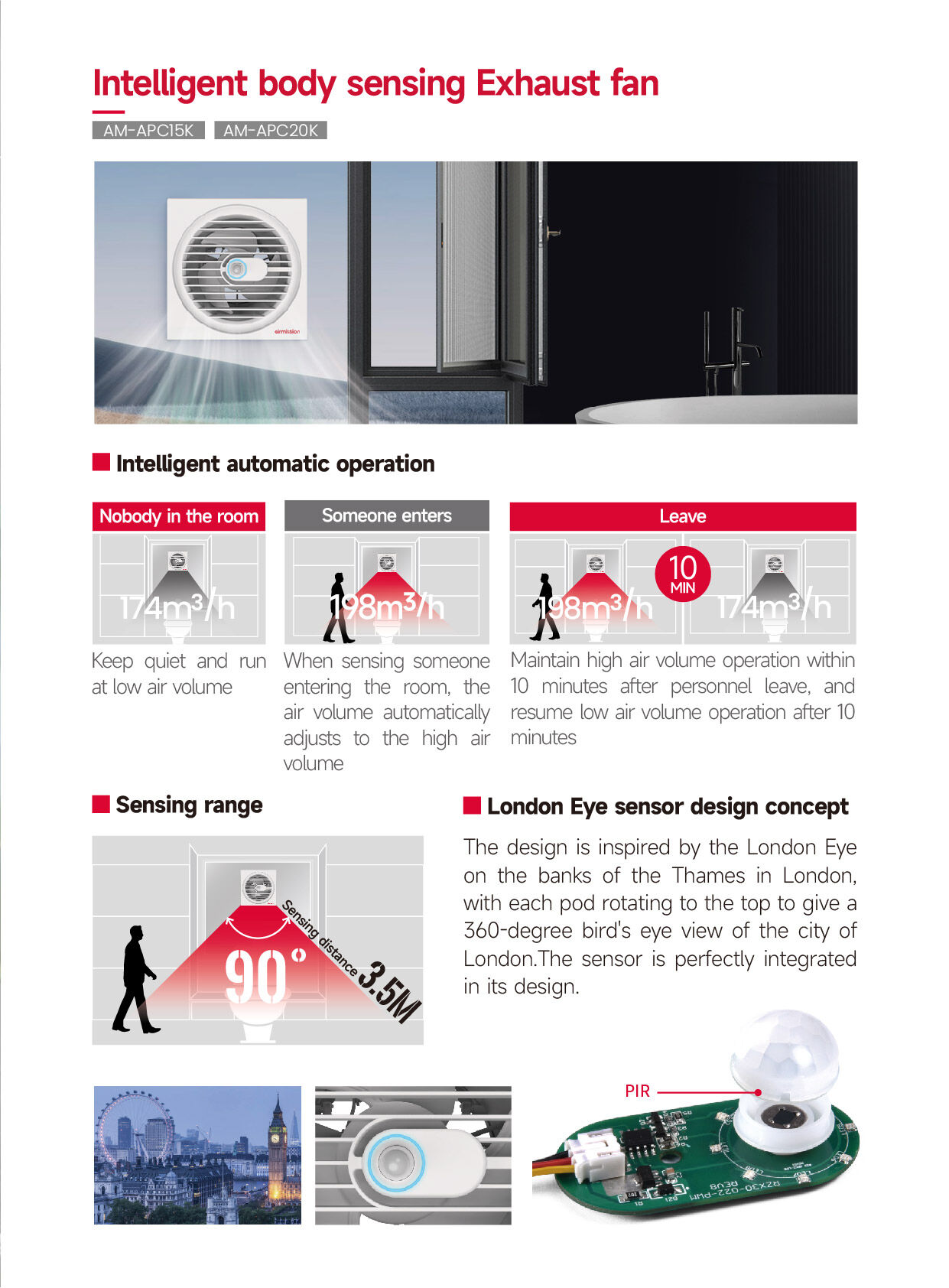 Bulk Buy China Wholesale Smart Motion Sensor Bath Fan Window Mounted ...