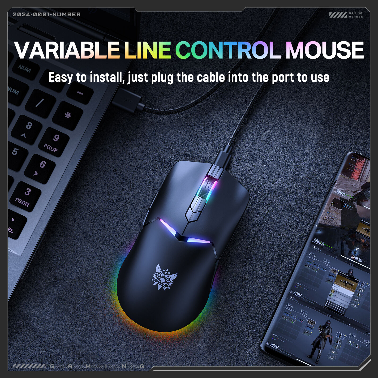 Free Sample Latest Cw928 Rgb Wired Adjustable 12000dpi Gaming Mouse ...