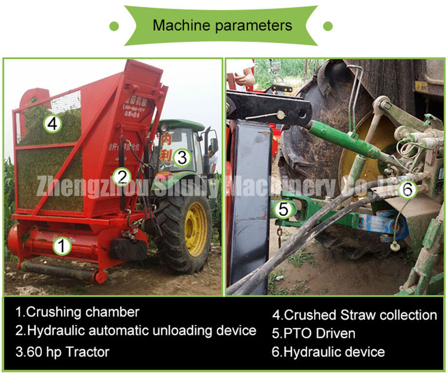 Grass Hay Straw Maize Corn Stalk Silage Harvester Wheat Forage ...